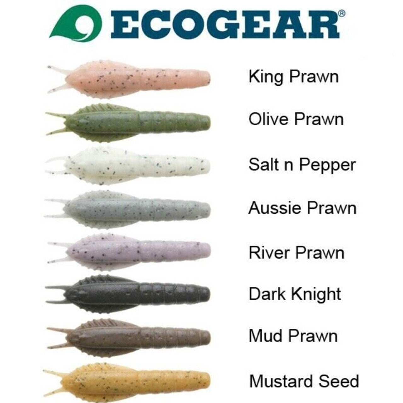 Ecogear Aqua Bream Prawn 40mm Soft Bait