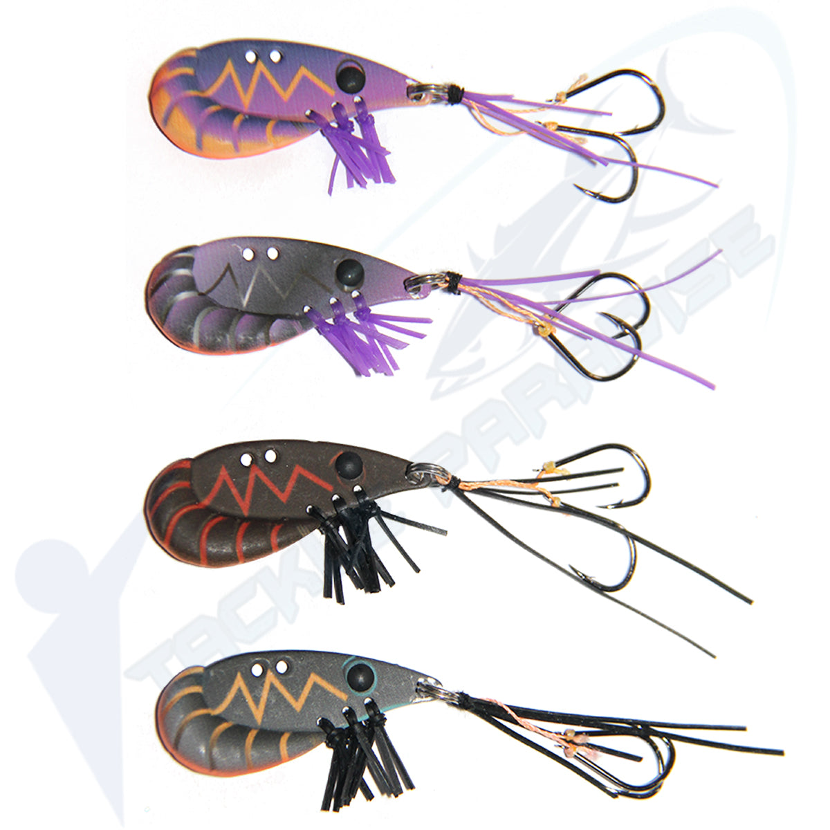 38mm Prawn Blades Bream Eco Blades Metal Vibes Vib ZX40 Gear Kegga Hooks