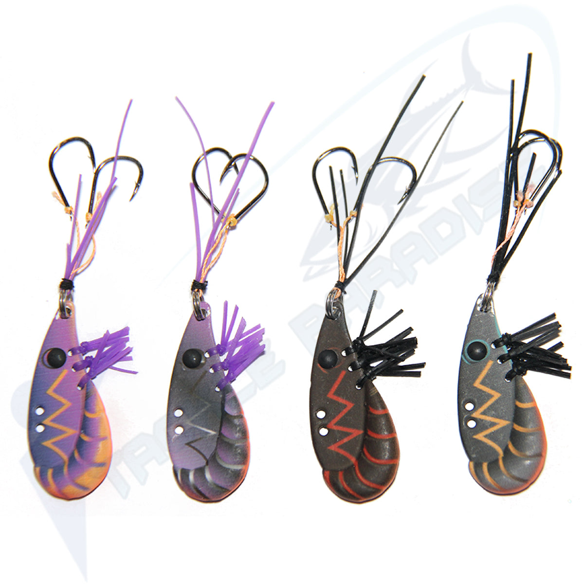 Bulk 38mm Prawn Blades Bream Eco Blades Metal Vibes Vib ZX40 Gear