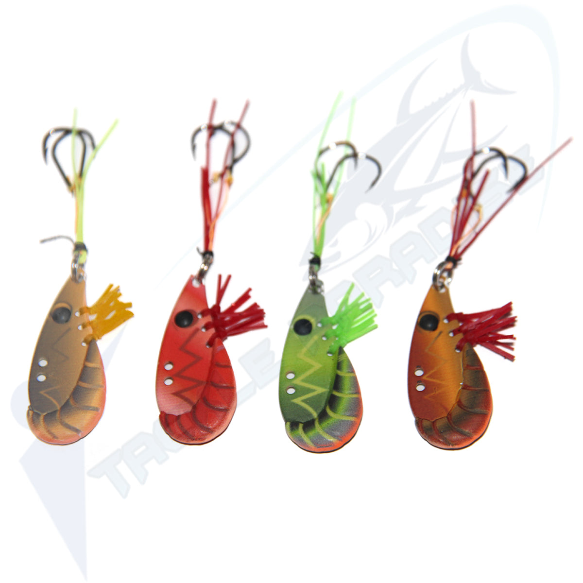 Bulk 38mm Prawn Blades Bream Eco Blades Metal Vibes Vib ZX40 Gear